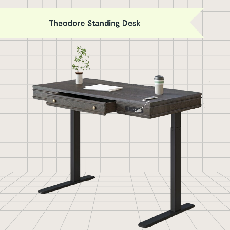 How to Furnish a Small Study Room – Height-Adjustable Standing Desk and ...
