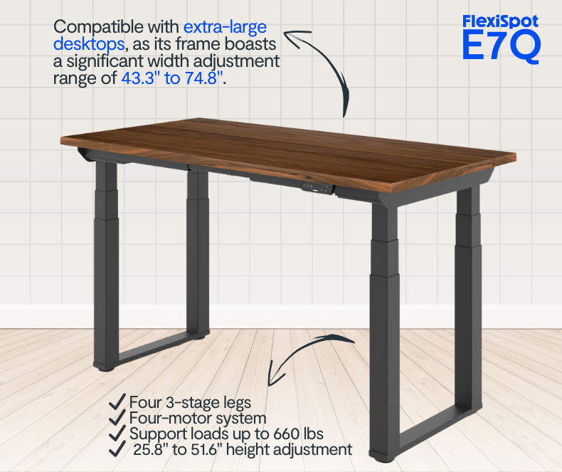 FlexiSpot's 4-Leg Standing Desks: E7 Plus vs. E7Q | FlexiSpot